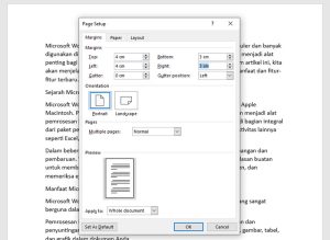 Cara Mengatur Margin di Word yang Benar - TeknoAn