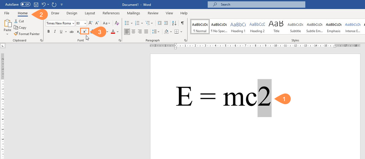 Cara Mudah Membuat Pangkat di Word (Pangkat Atas dan Bawah) - TeknoAn